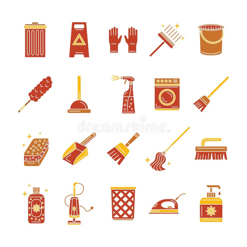 Set of Household Items. Vector Illustration Decorative Design Stock ...