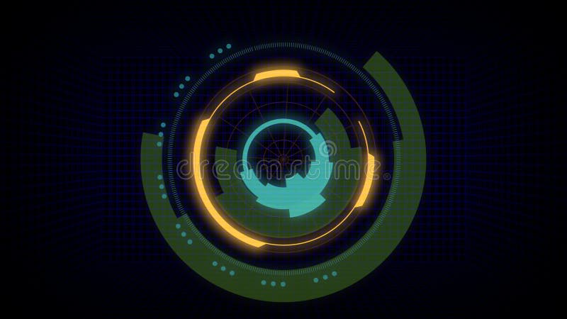 Scope. Set of HUD Elements. Modern ART Design Element. Stock Footage ...