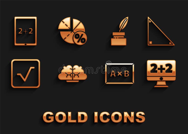 Set Human Brain, Triangle Math, Equation Solution, Chalkboard, Square ...