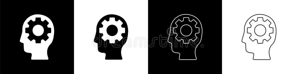 Human Brain Black Background Stock Illustrations – 16,308 Human Brain ...