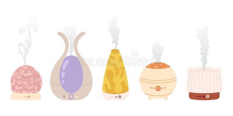 Set Humidifier Different Shapes Stock Illustrations – 4 Set Humidifier ...