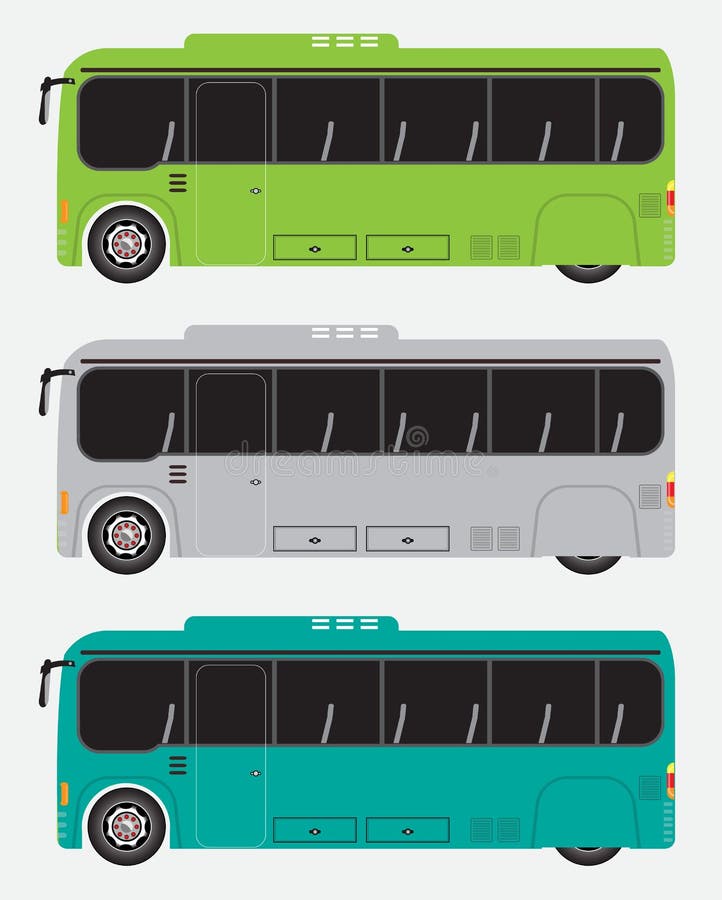 Set of Hybrid Bus Vector and Illustrartion Stock Illustration ...