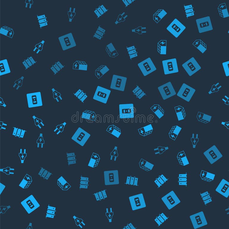 Set Hydroelectric Dam, Solar Energy Panel, Electrical Outlet and Plug ...