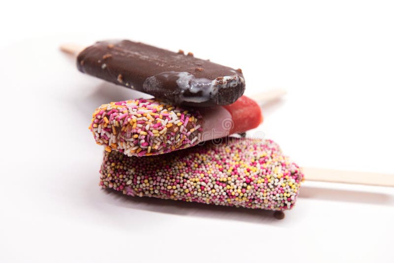 Set of ice cream on stick stock image. Image of lollipop - 164450217