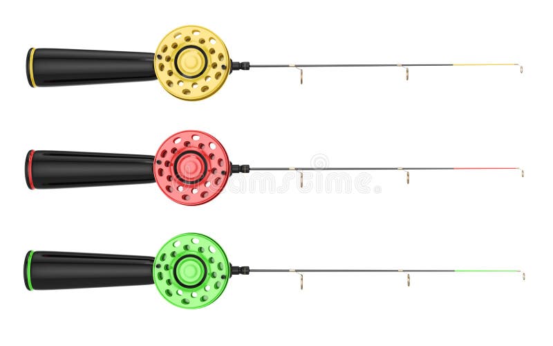 Ice fishing rod stock illustration. Illustration of leisure - 23872895