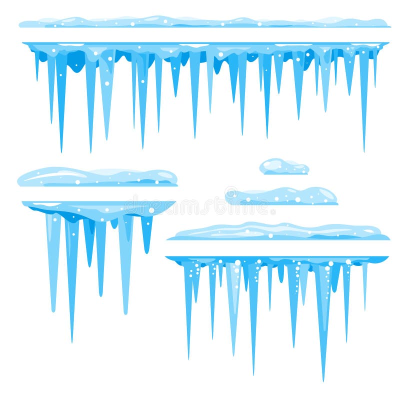 Icicles Cluster stock vector. Illustration of graphic - 45166233