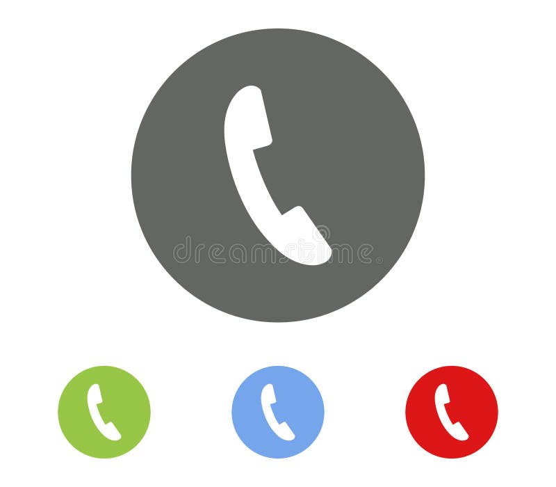 Office Phone Icon Illustrated Stock Illustration - Illustration of ...