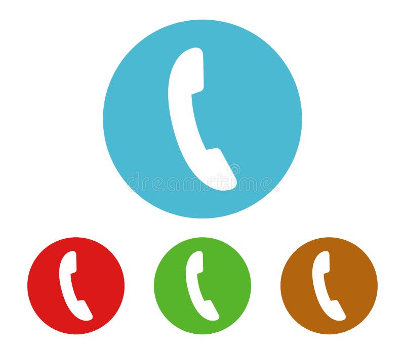 Office Phone Icon Illustrated Stock Illustration - Illustration of ...