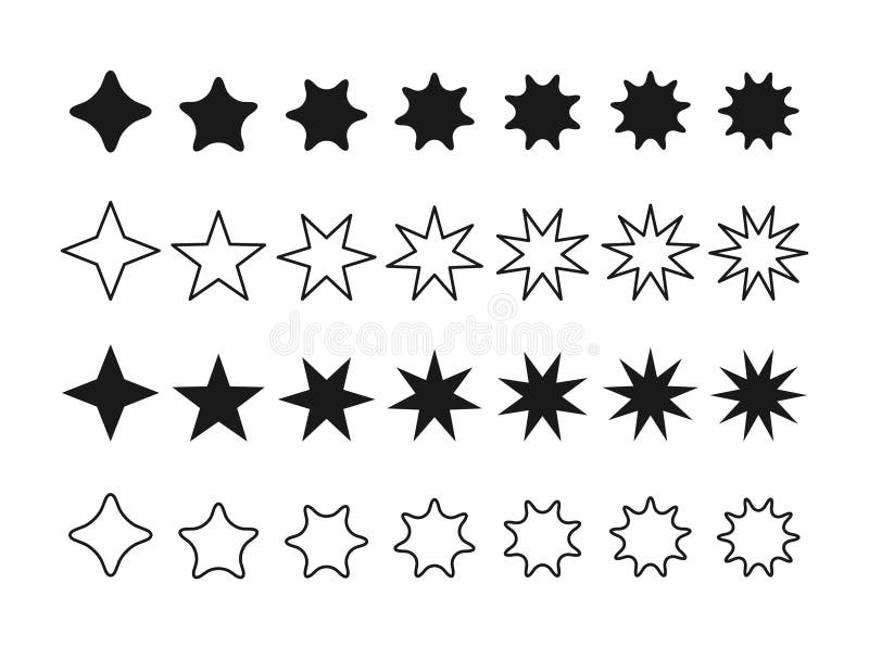 Set Icon Star, Vector Star Set Icon Vector , Star Icon Stock Vector ...
