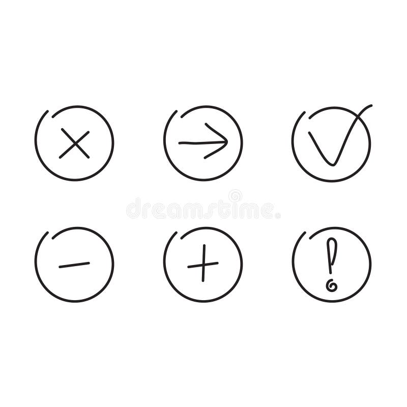 Set Icons Arrows Plus Minus Stock Vector - Illustration of arrow ...