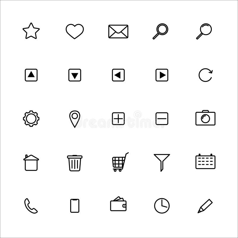 Set of icons stock vector. Illustration of settings - 162981790