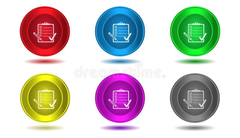 Set of Icons in Color,illustration,vote Stock Illustration ...