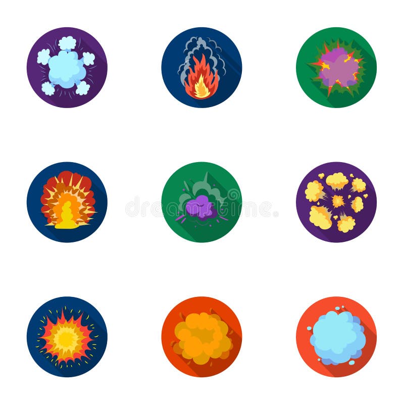 Various Explosions Stock Illustrations – 88 Various Explosions Stock ...