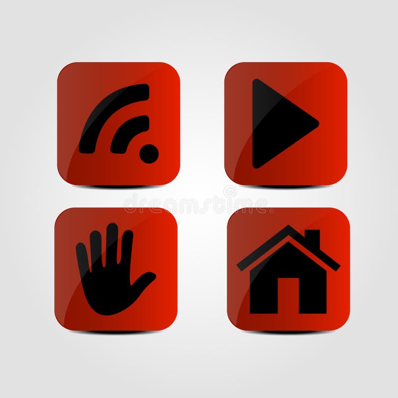 Set of Icons - Home, Multimedia, Hand and Wi-fi Icons Stock Vector ... Set of Icons - Home, Multimedia, Hand and Wi-fi Icons Stock Vector ...