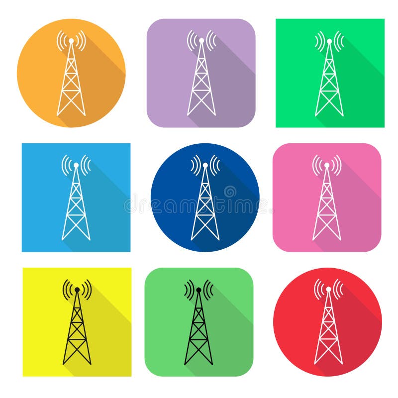 Mobile Mast Icons Stock Illustrations – 334 Mobile Mast Icons Stock ...