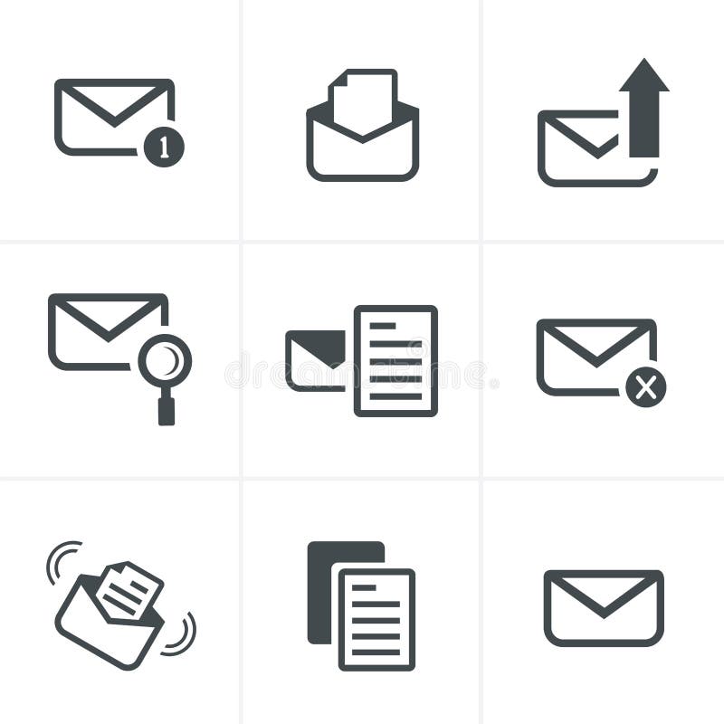 Set of icons for messages. stock illustration. Illustration of ...