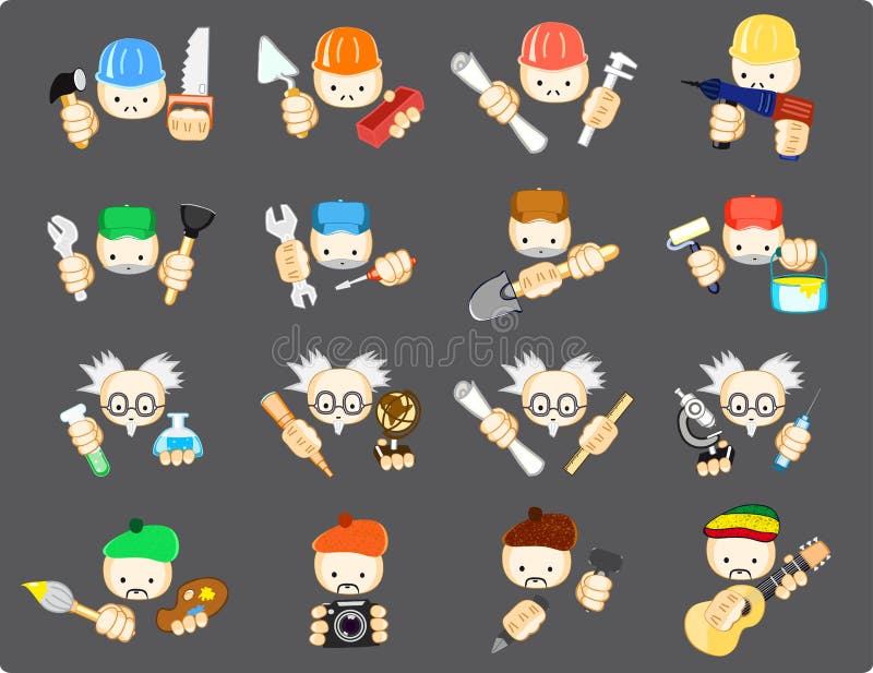 Professions Tools Stock Illustrations – 998 Professions Tools Stock ...