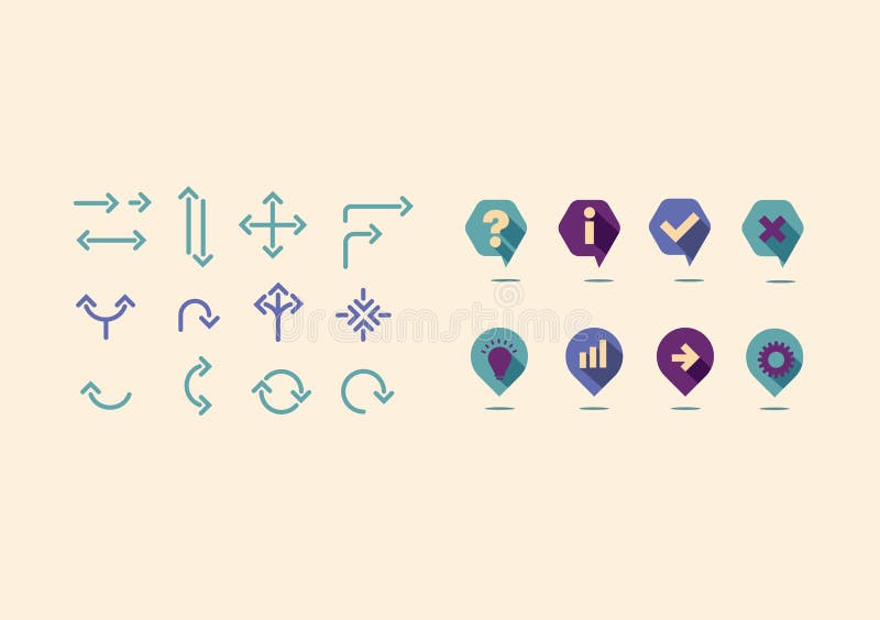 Set Icons Question Tick Idea Graph Stock Illustrations – 3 Set Icons ...