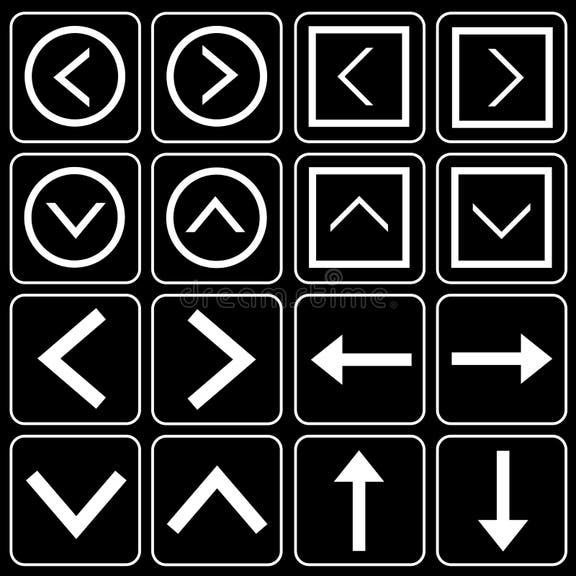 Set of Icons (quotes, Arrows) Stock Vector - Illustration of background ...