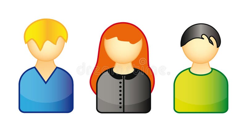 People Icons. Vector stock vector. Illustration of shirt - 14449418