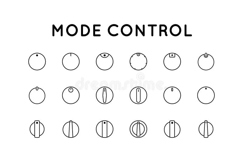 Control Panel Mode Icon. Volume, Bass, Power, Saturation, Strength ...