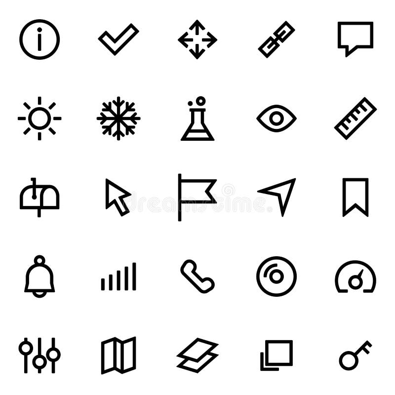 Mouse Pointer Icon for Simple Flat Style Ui Design Stock Vector ...