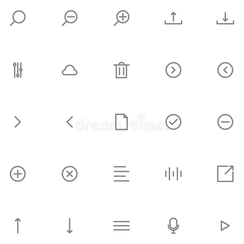 Set of Icons for Web Services and Applications. Stock Vector ...