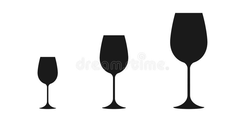 Set of icons. Wine glass stock illustration. Illustration of eatery ...
