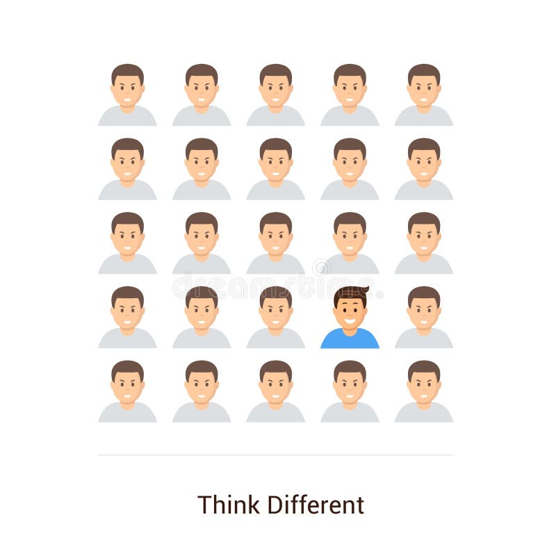 Identical Faces Stock Illustrations – 73 Identical Faces Stock ...