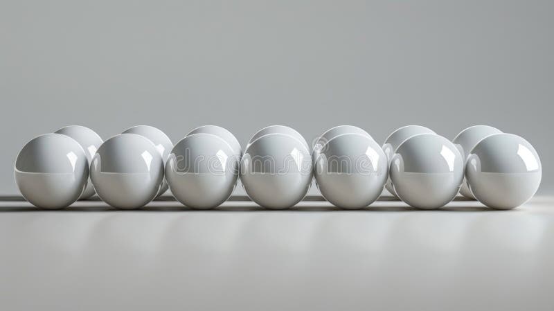 A Set of Identical Spheres Arranged in an Asymmetrical Pattern ...