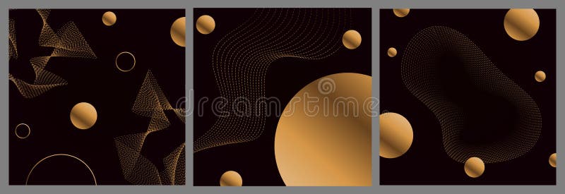 Set of IG Social Media Carousel Post Background Template. Abstract ...