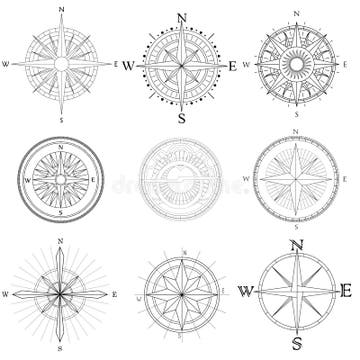 Mariners Compass Stock Illustrations – 75 Mariners Compass Stock ...