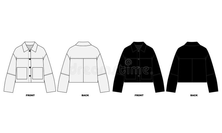 Windbreaker Template Stock Illustrations – 1,736 Windbreaker Template ...