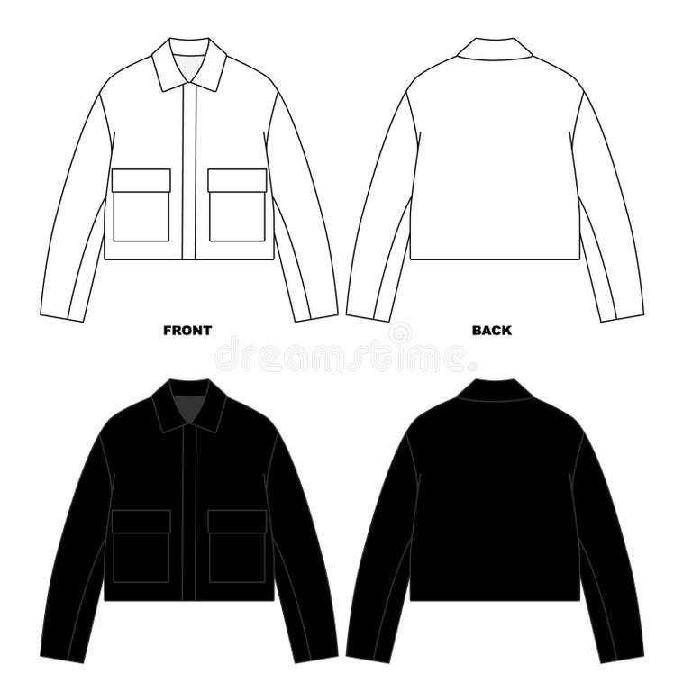 Windbreaker Template Stock Illustrations – 1,736 Windbreaker Template ...