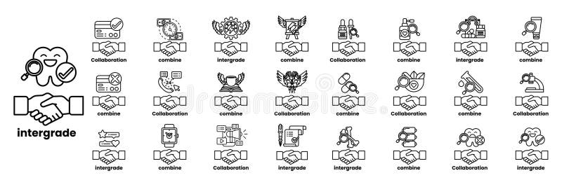 Set of Illustrations in the Concept of Hands of People Checking Hands ...