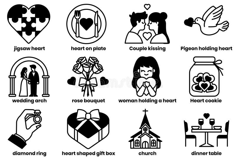 Marriage Line Drawing Stock Illustrations – 16,732 Marriage Line ...