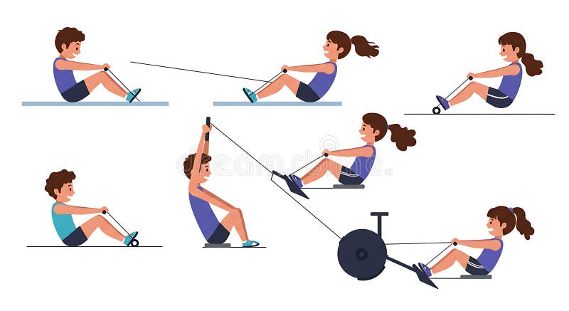 Cartoon Children Rowing Stock Illustrations – 196 Cartoon Children ...