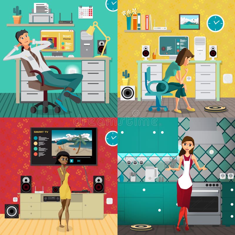 Smart Home. Infographic Concept of Smart House Technology System Stock ...