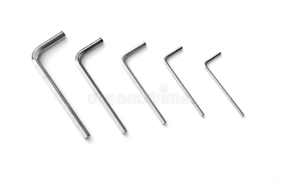Set of inbus keys stock photo. Image of silver, sizes - 10245458