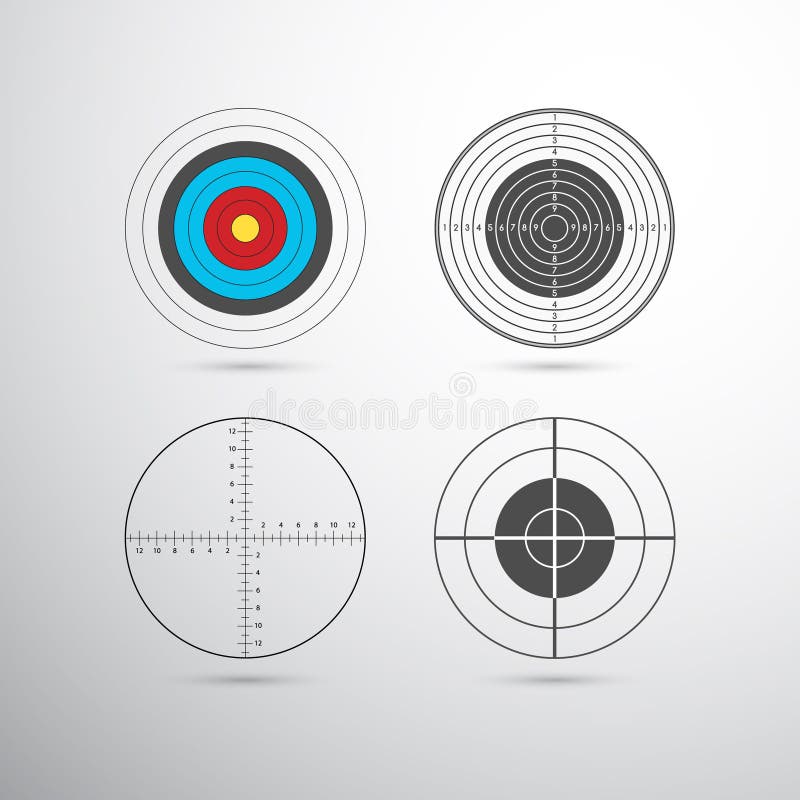 Dark Grey Targets Stock Illustrations – 7 Dark Grey Targets Stock ...