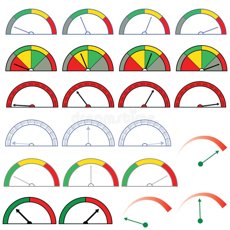 Set the indicators stock vector. Illustration of internet - 53563493