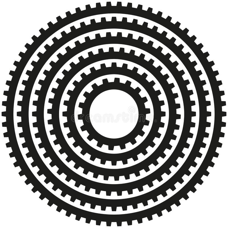Gear border stock vector. Illustration of border, machine - 13112983