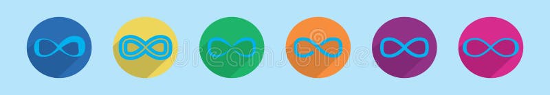 Set of Infinite Logo Cartoon Icon Design Template with Various Models ...