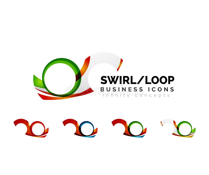 Set of Infinity Concepts, Loop Logo Designs Stock Vector - Illustration ...