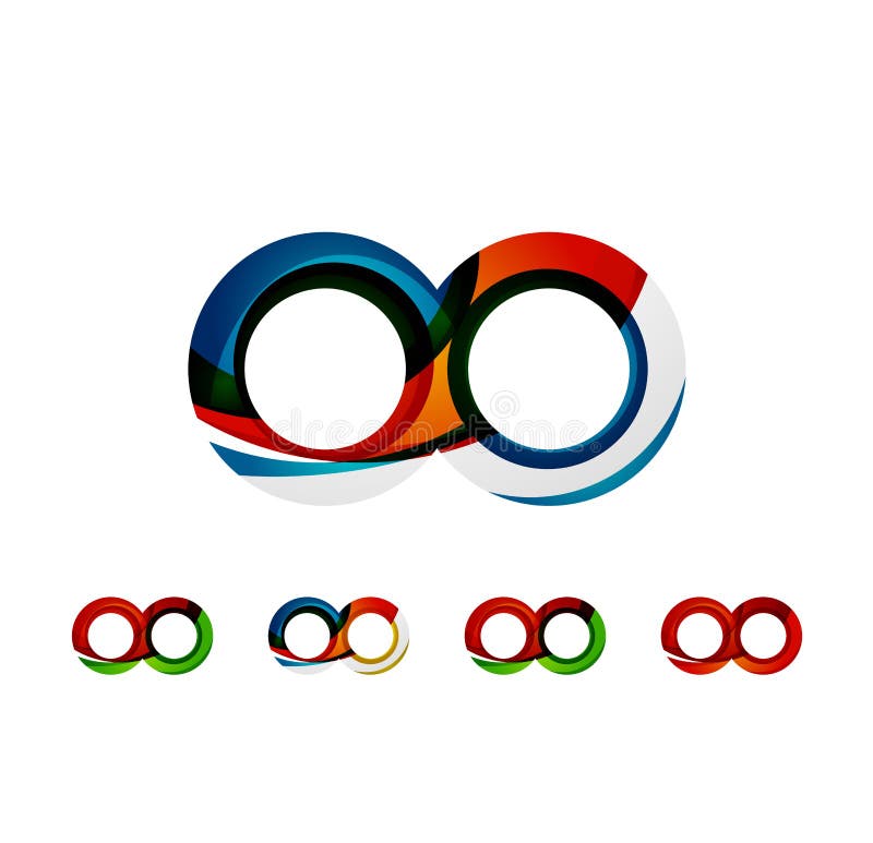Set of Infinity Concepts, Loop Logo Designs Stock Vector - Illustration ...