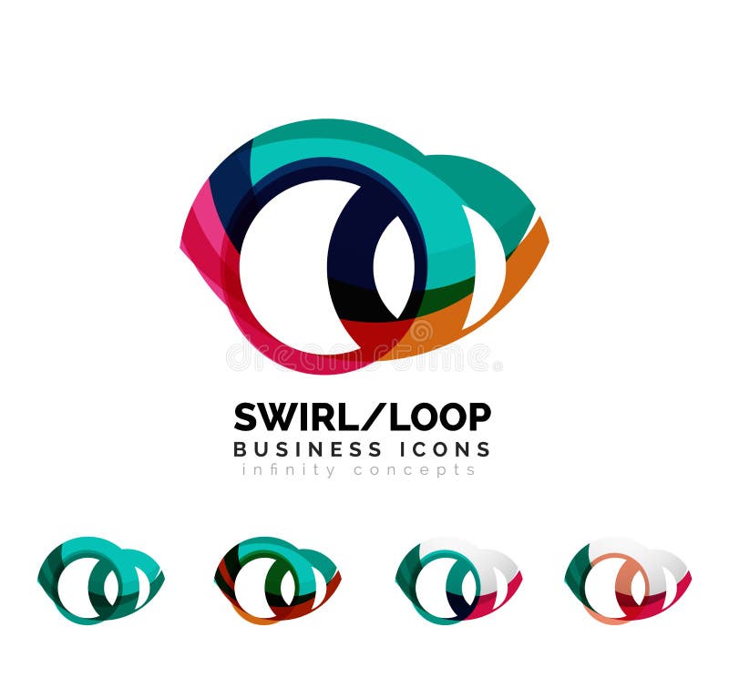 Set of Infinity Concepts, Loop Logo Designs Stock Vector - Illustration ...