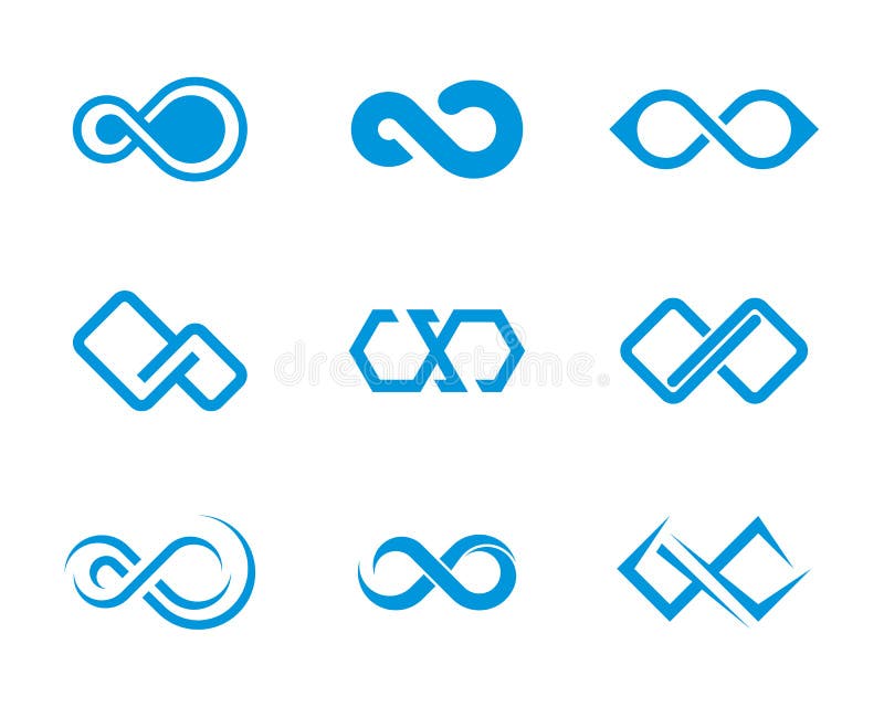 Set of Infinity Logo Vector Template, Creative Infinity Logo Design ...