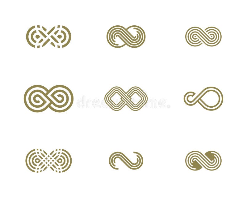 Set of Infinity Logo Vector Template, Creative Infinity Logo Design ...