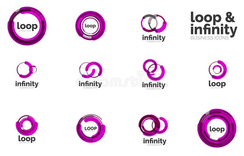 Infinity Loop Logo Icon Design Template Elements Stock Vector ...