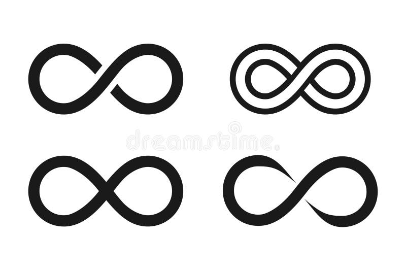 Set of Infinity Symbols Set. Infinity, Eternity, Infinite, Endless ...